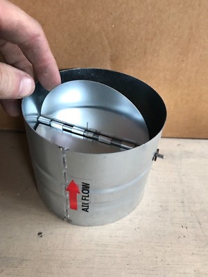 100mm Back draught shutter metal sprung extract air, ventilation ...