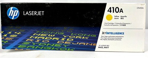HP 410A (CF411a) Yellow LaserJet Ink Toner Cartridge Genuine OEM New ...