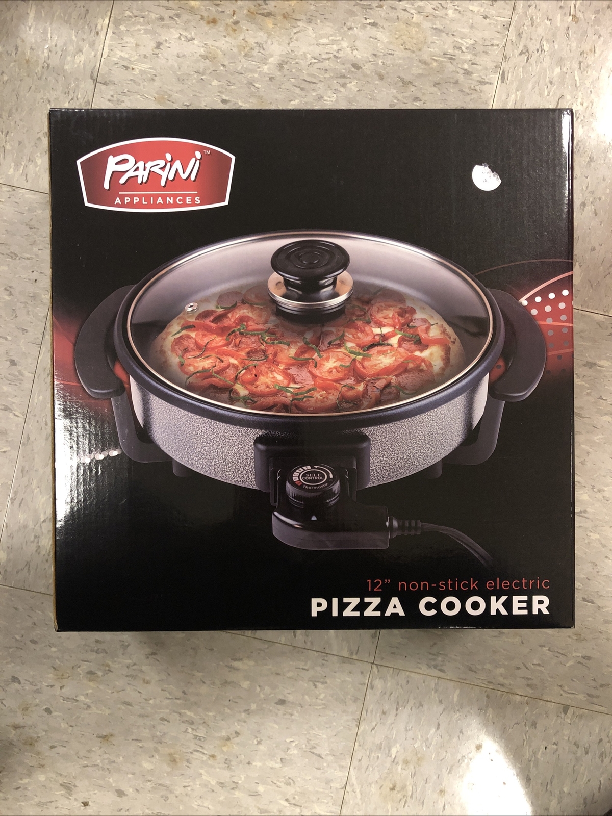 Parini Appliance 12" NoN-Stick Electric Pizza Cooker NIB Factory Sealed ...