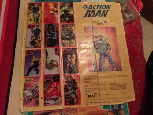 EXTREMLY Rare 1995 ACTION MAN Super Fighters GUM Album + 35 out of 36 ...