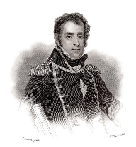Commodore STEPHEN DECATUR rare 1839 engraving USS United States Jarvis ...