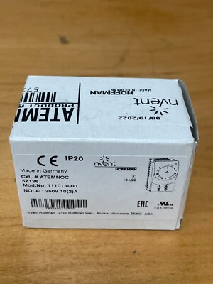 HOFFMAN ATEMNOC Temperature Control Switch,Gray 57128 , 250 v 10(2) A ...