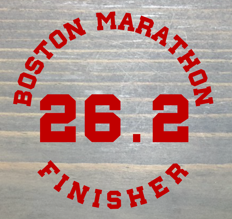 Boston Marathon Sticker 3.5" Decal Finisher 26.2 13.1 Half Bumper ...
