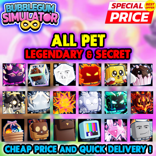 Bubble Gum Simulator Infinity - Roblox | BGSI | Cheap Pets SAME DAY ...