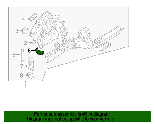 Genuine Hyundai 2013-2019 Reinforcement Mounting Bracket Right OEM ...