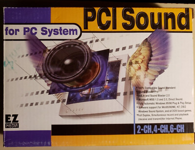 EZ Media PCI Sound 2-CH,4-CH,6CH for PC Sound system Card With CD. | eBay
