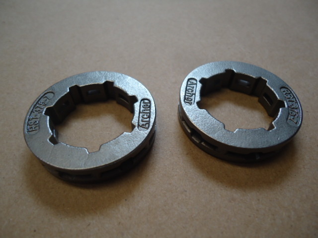 2 Pack Archer Chainsaw Rim Sprocket 3/8 7 tooth STD Spline Replaces ...