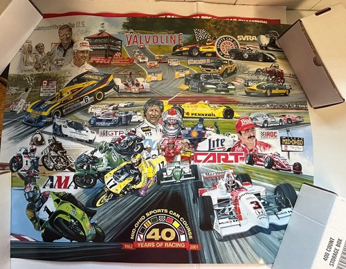 BOBBY RAHAL POSTER LOT Of 4 COLLECTION miller beer racing MGD 1992 Indy ...