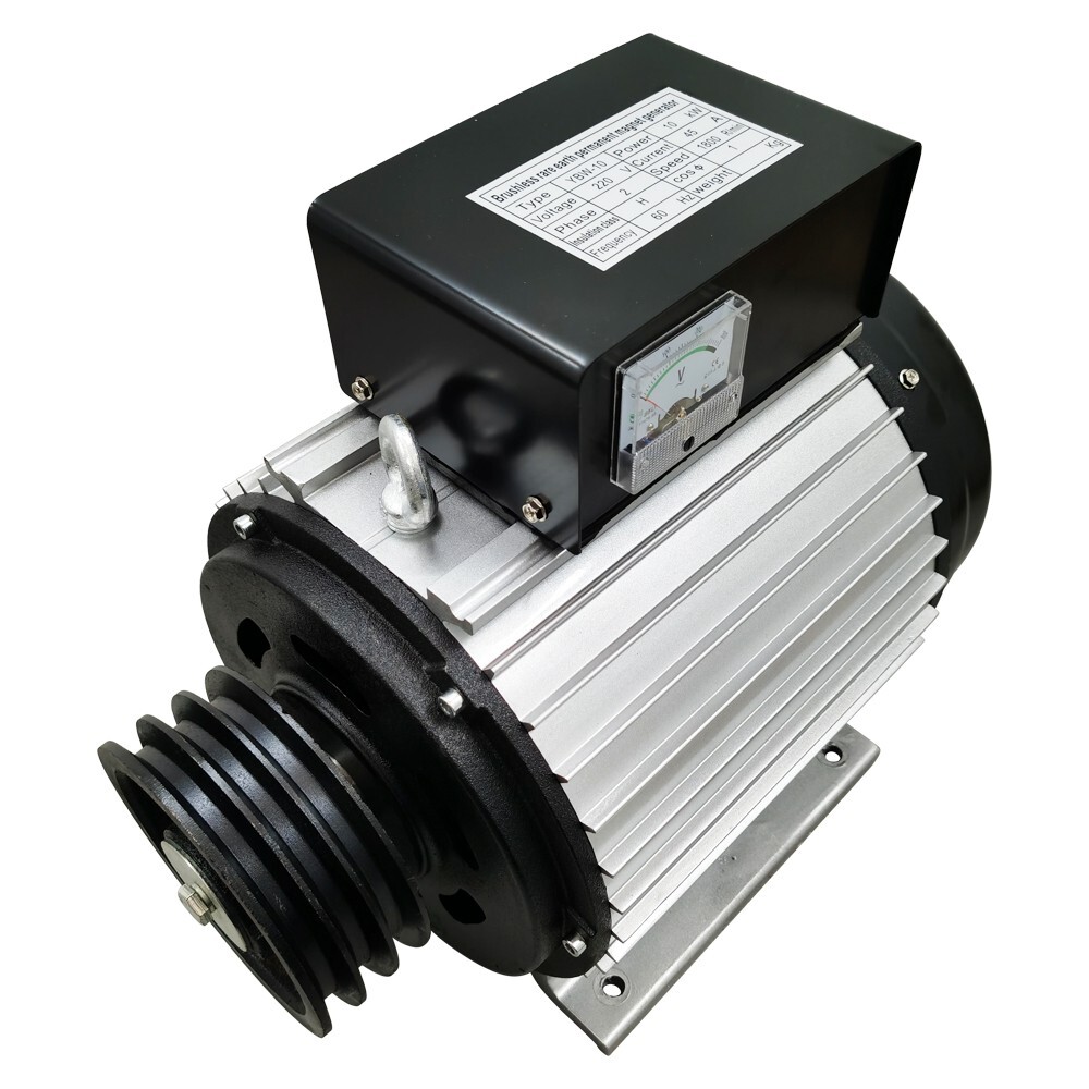 10 KW Electric Motor Brushless Generator Rated Speed 1800rpm Single ...