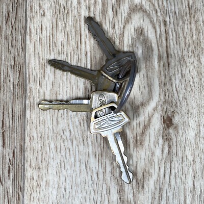 4 Vintage Ford Car Keys Automobile Ignition Keys on Key Ring | eBay