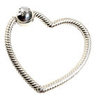 Authentic Pandora Sterling Silver Large Heart Charm Carrier - 399505C00 ...