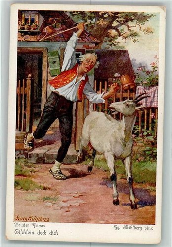 39650738 - sign. Muehlberg Georg Ziegenbock Brueder Grimm Uvachrom ...