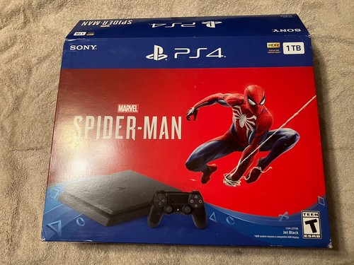 EMPTY BOX ONLY-Playstation 4-PS4 Slim 1TB Console Spider-Man Bundle Box ...
