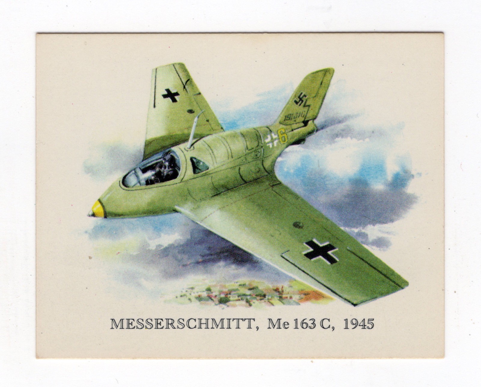 Nabisco Australia Conquest of the Air 1968 #36 Messerschmitt Me 163C ...