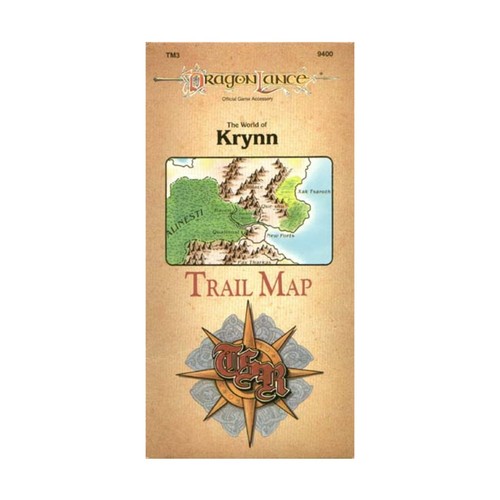 TSR Dragonlance World of Krynn Trail Map VG+/NM 46363094003| eBay