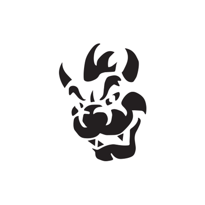 Bowser Pumpkin Stencils