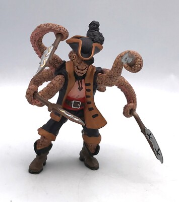 2012 Papo MUTANT OCTOPUS PIRATE Fighter Soldier Figure w/Daggers | eBay