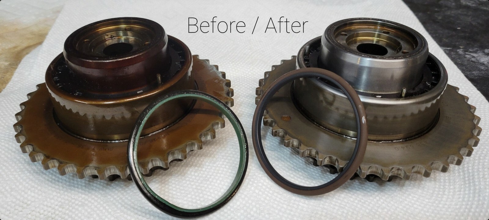 REBUILDING SERVICE - (2) BMW M62TU Vanos units E38 E39 E53 P/N ...