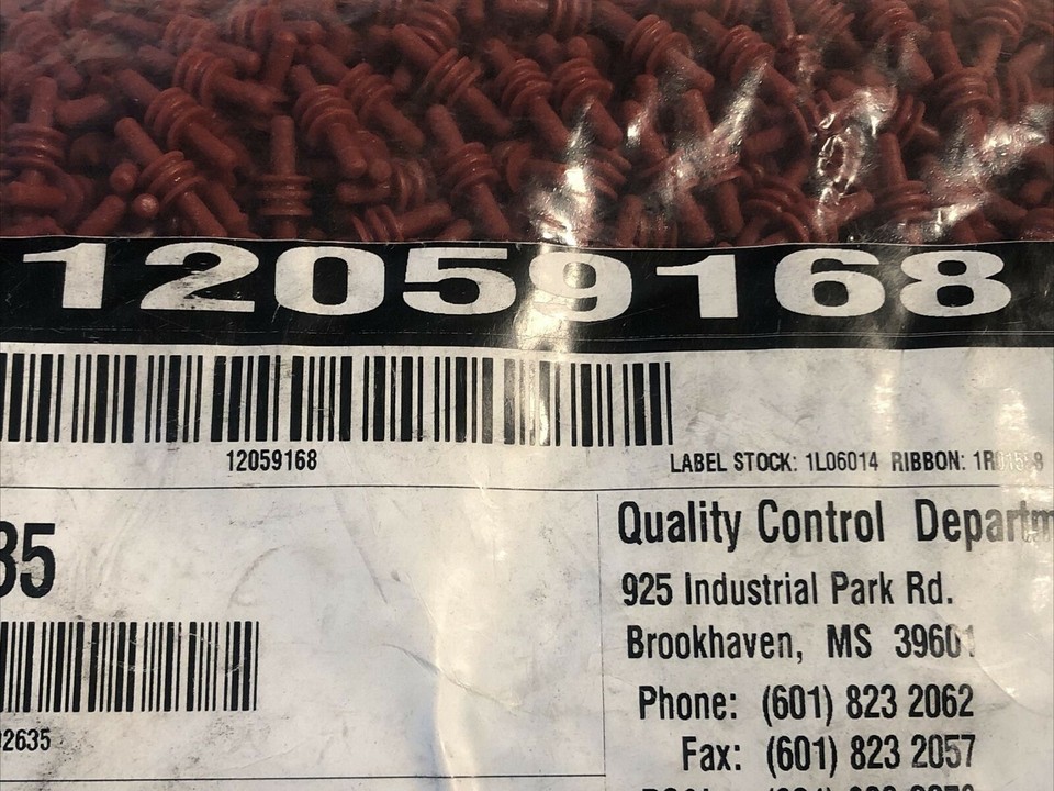 (100) Delphi 12059168 , 150 Series Metri-Pack Cable Cavity Plug , Dark ...