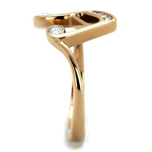 Rose Gold EP Stainless Steel Pink Crystal Musical Music Note Fashion ...