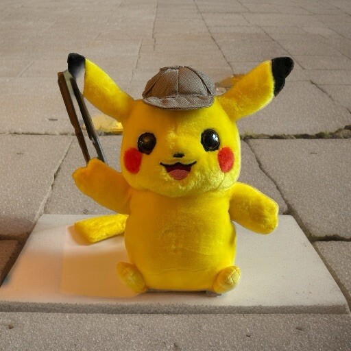 WCT Pokemon Talking Moving Detective Pikachu 12" Plush Pokemon Tested ...