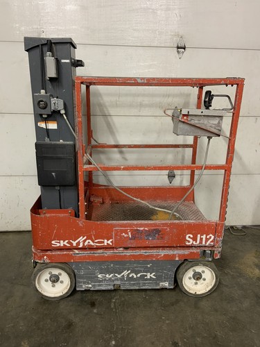 2015 SKYJACK SJ12 12’ ELECTRIC RUNABOUT SCISSOR VERTICAL MAST DRIVABLE ...