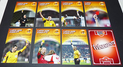 7 CARTES EVENEMENTS JEU DERBY TOTAL CARTONS PANINI FOOTBALL CARD 2004 ...