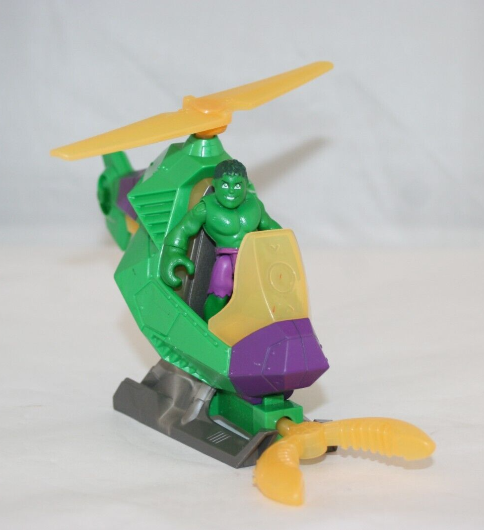 Hasbro Marvel Hulk on Helicopter Plane Purple Green Action Figure C ...