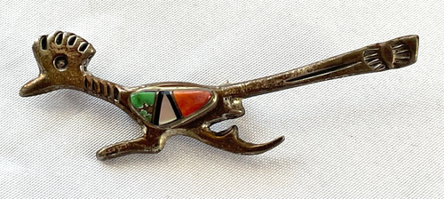 VINTAGE NATIVE AMERICAN INDIAN STERLING TURQUOISE SHELL CORAL ROAD ...