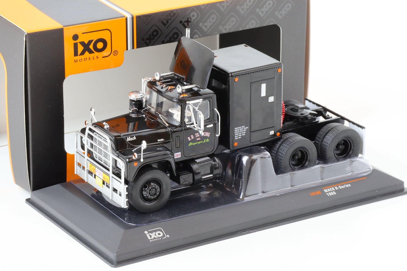 1:43 IXO 1966 Mack R-Series Camion Con Rear Cabin Film Convoy Nero | eBay