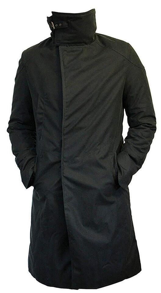 Mens Blade Runner 2049 Ryan Gosling Long Black Coat Officer K Trench ...