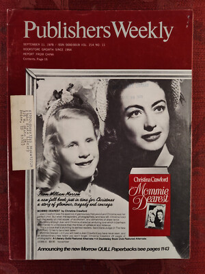 Rare PUBLISHERS WEEKLY Book Journal Magazine September 11 1978 Charles ...