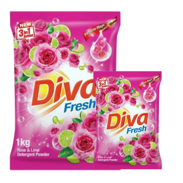 Diva Fresh Rose & Lime Laundry Detergent Washing Powder 1kg | eBay
