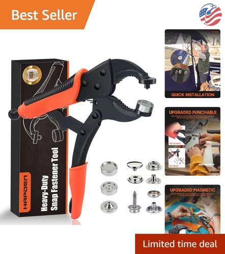 Compact Heavy Duty Snap Setter Tool with 40 Snaps - Perfect for Sewing ...