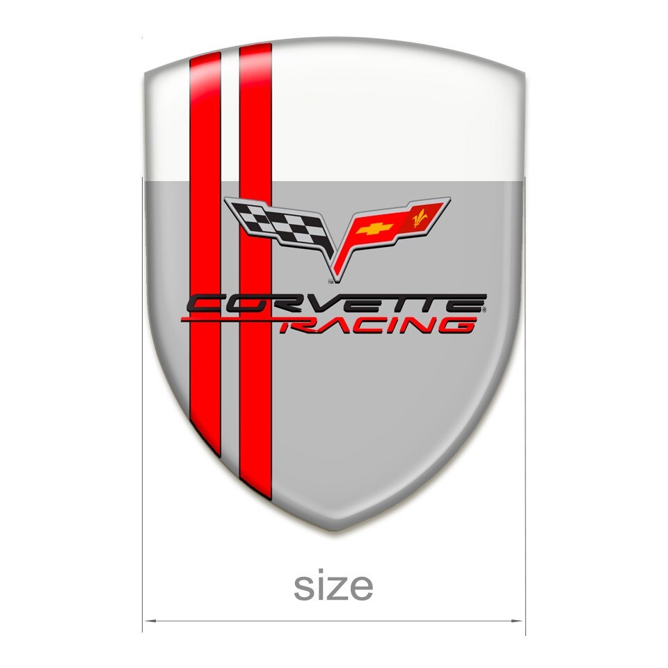 Corvette C6 Sticker | Fender Badge Decal | Side Logo Trunk Bumper ...