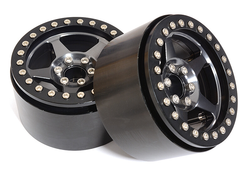 2.2 Size Billet Machined Alloy 5 Spoke Wheel(2) 115g Each for 1/10 ...
