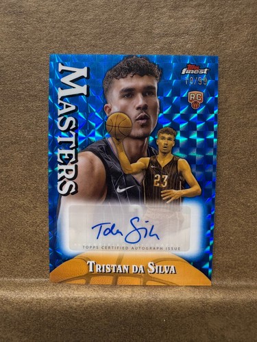 2024-25 Finest Masters Autographs Blue Geometric Refractors Tristan da ...