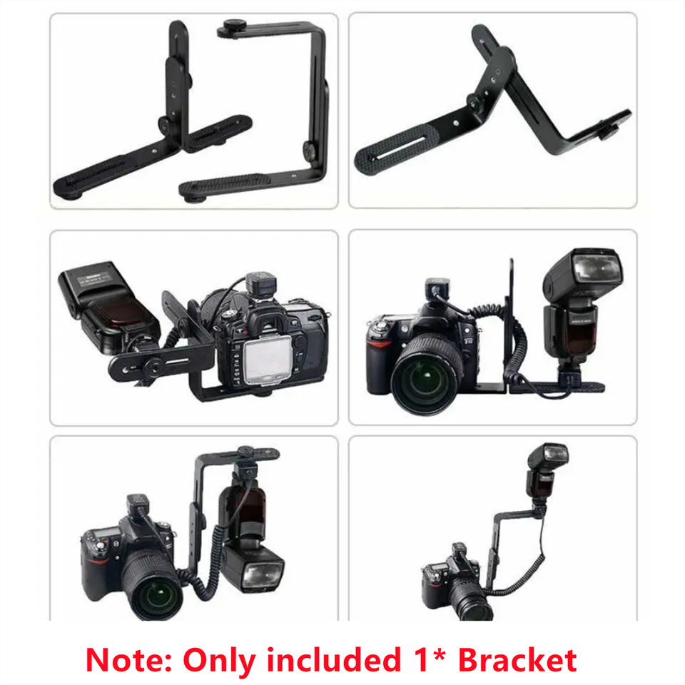 L Bracket Bilateral Frame Double L-bracket Speedlite DSLR Camera Holder ...