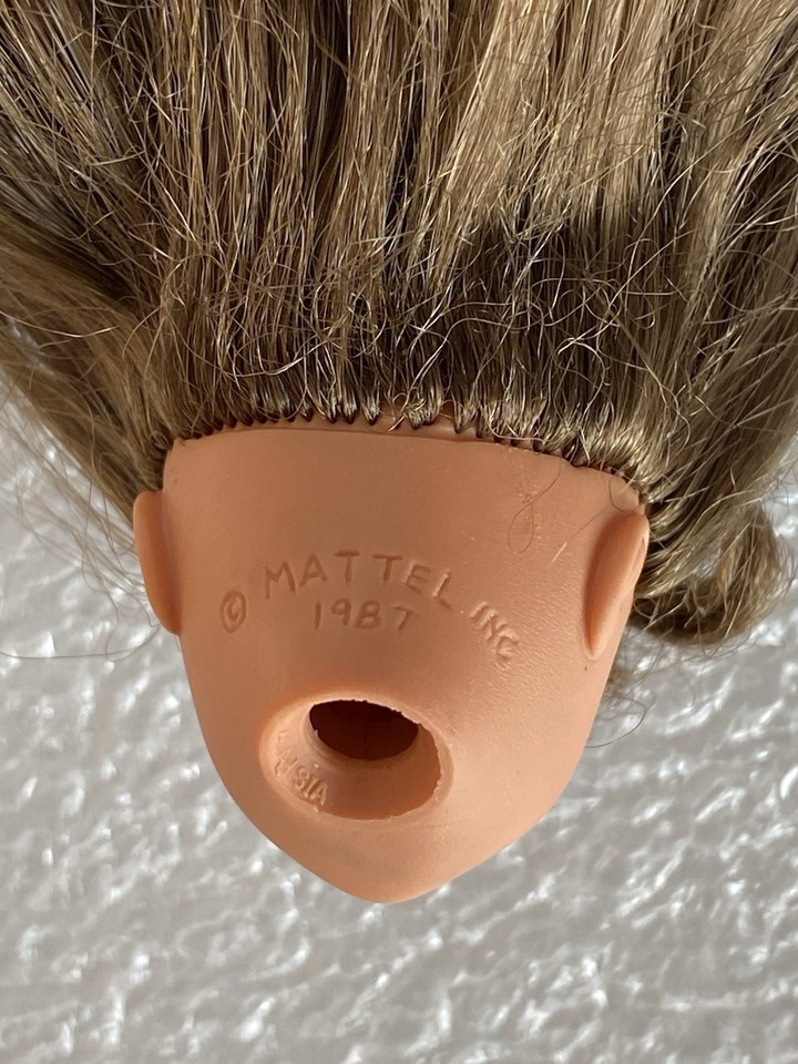 Vintage 1990s Barbie COURTNEY Doll Brown Long Hair - HEAD Replacement ...