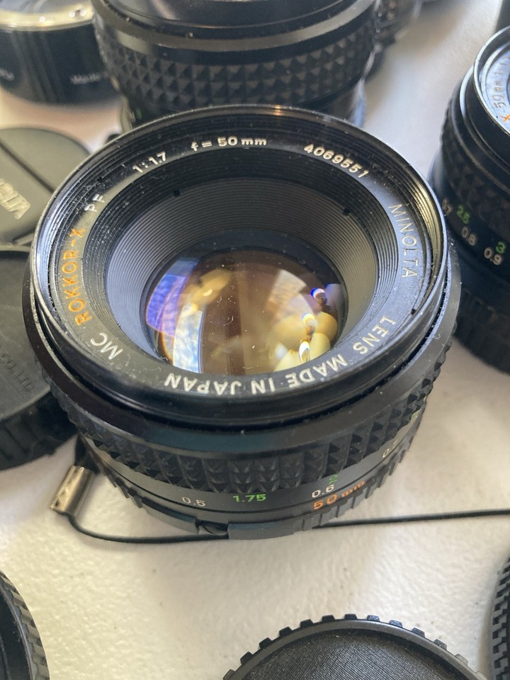 Minolta Lens & Cap A lot | eBay