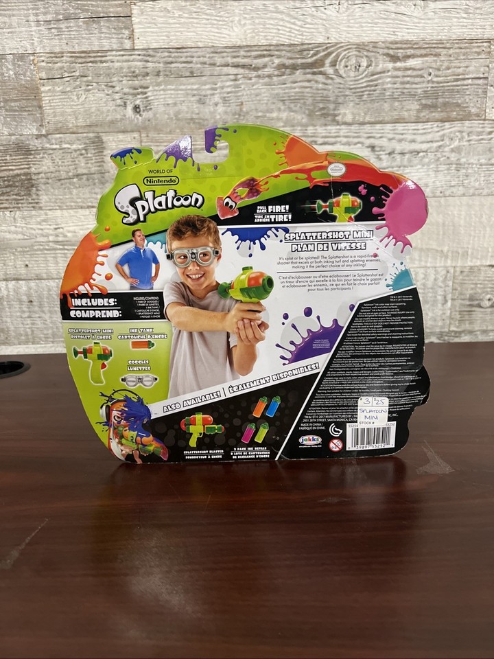 World of Nintendo Splatoon Splattershot Mini Playset Goggles Ink Tank ...