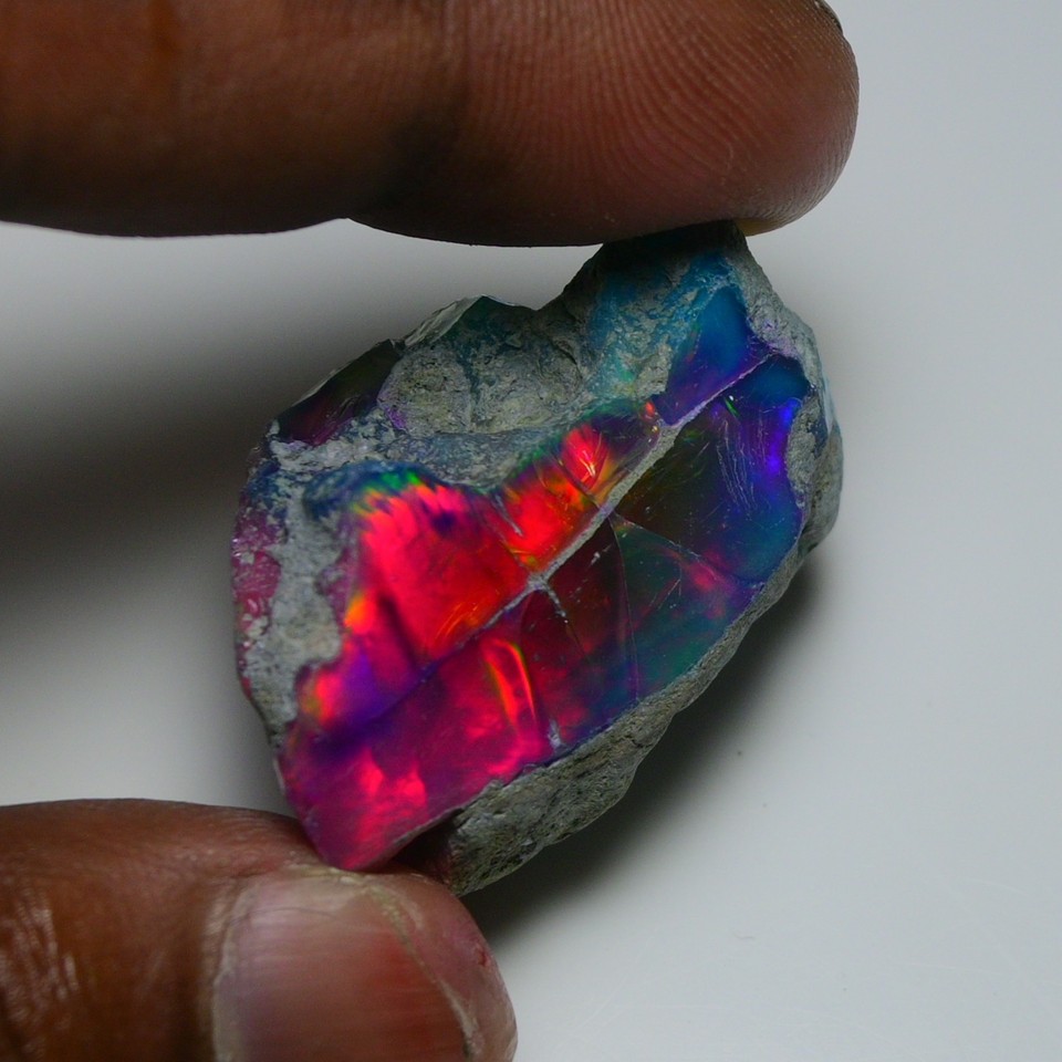 Very Rare Bi-Color Opal Rough 69 Cts Natural Ethiopian Opal Raw Jewelry ...