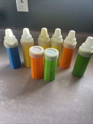 8 Vintage Evenflo Drop In Style Baby Bottles with Lids | eBay