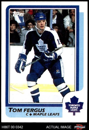 1986 Topps #84 Tom Fergus Maple Leafs 8 - NM/MT | eBay