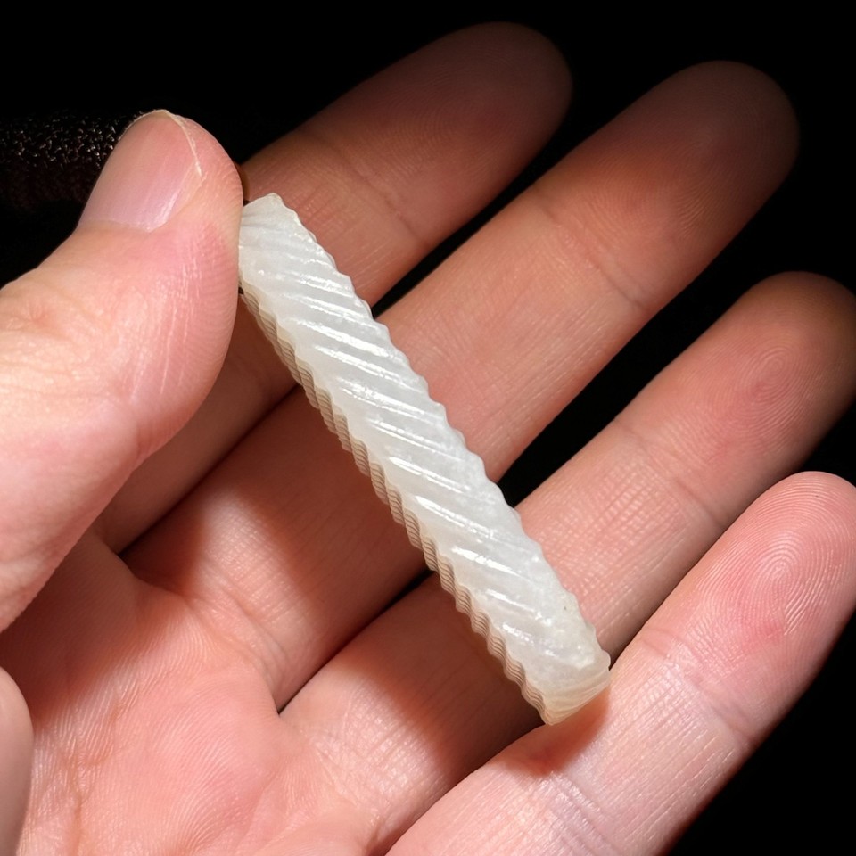 Chinese Han Dynasty Hetian White Jade Pendant with Nail-head (Ding ...