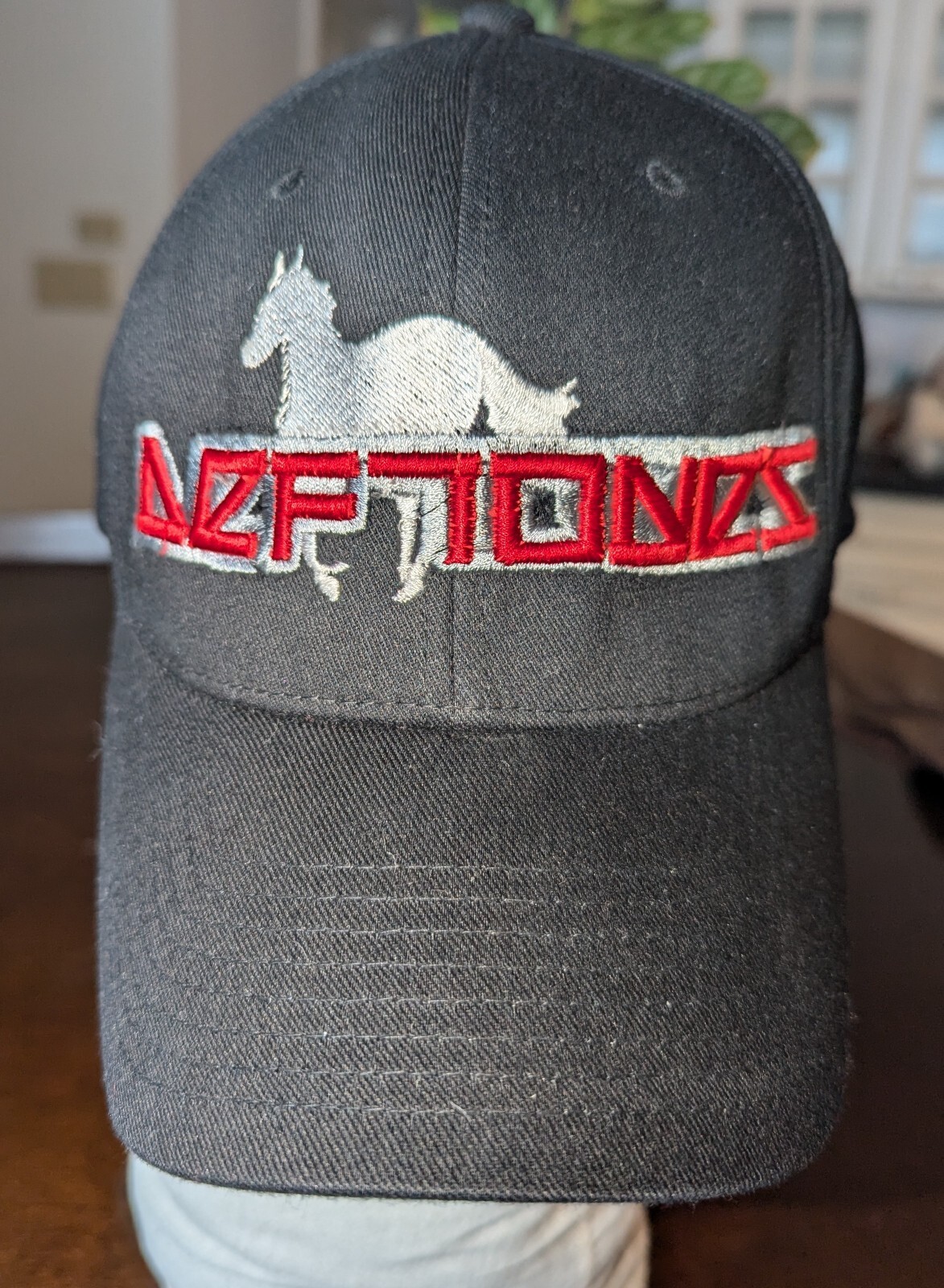 GRAIL DEFTONES Hat White Pony Y2K Flexfit Yupoong L/XL - Gem