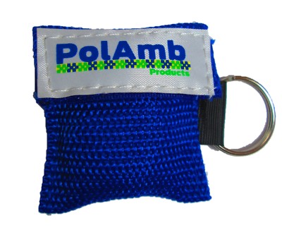 CPR Life Key (Blue) / Resusitation Face Shield in Key Ring Pouch ...
