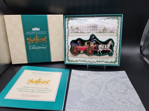 2001 The White House Historical Assoc. Presidential Carriage Ornament ...
