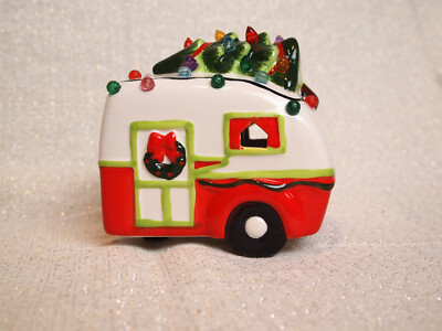 Hobby Lobby 2022 Ceramic Camper with Christmas Tree Light Up Table ...