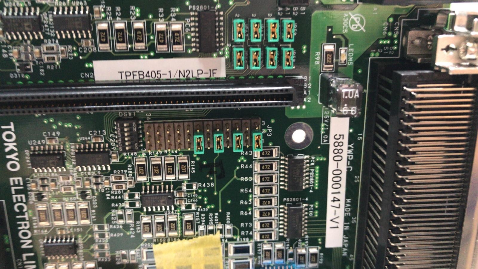 TEL TOKYO ELECTRON PCB BOARD ASSY TPFB405-1/N2LP-IF / 5880-000147-V1 | eBay